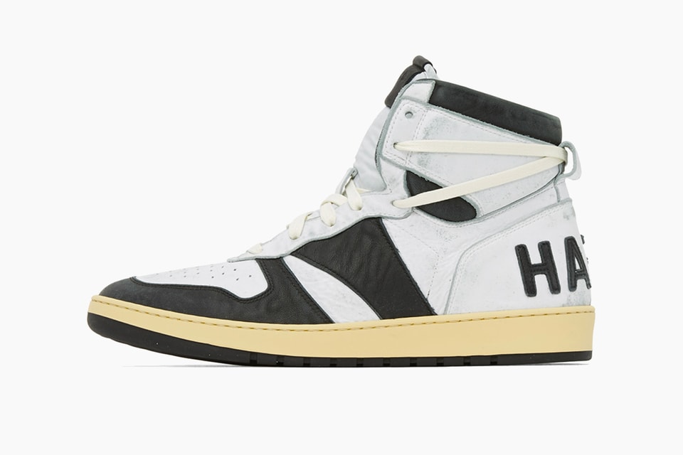RHUDE Hell Yeah Rhecess-Hi Sneakers Black/White | Drops | Hypebeast RHUDE Hell Yeah Rhecess-Hi Sneakers Black/White | Drops | Hypebeast