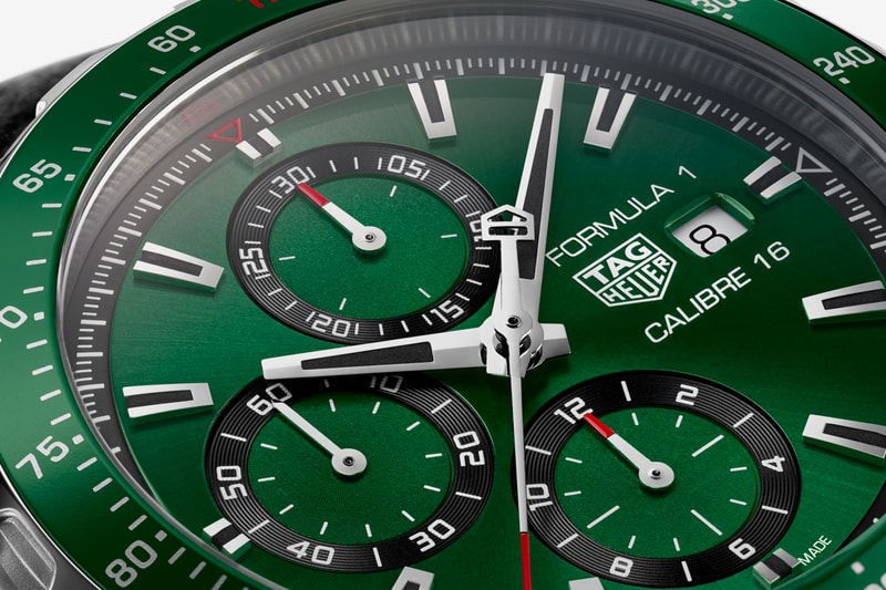TAG Heuer Formula 1 Calibre 16 Green Dial Chronograph | Hypebeast