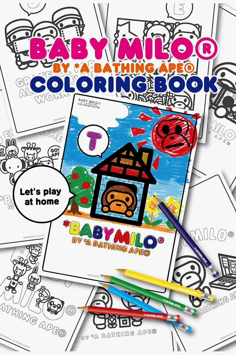 Download A BATHING APE's Baby Milo Coloring Book | Hypeart