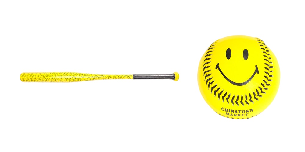 Chinatown Market Smiley Baseball & Bat Release | Hypebeast