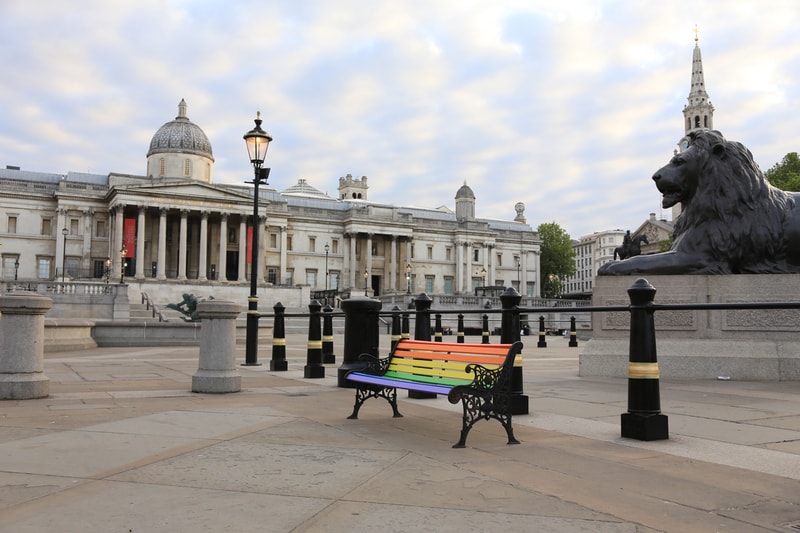 Paul Insect's Rainbow Benches in London | Hypebeast