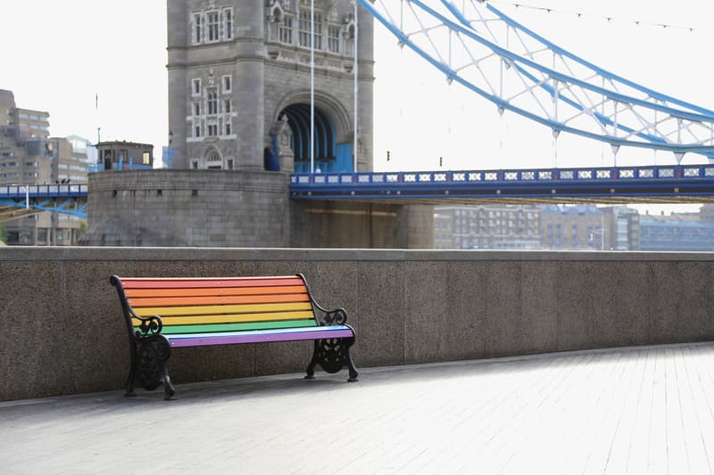 Paul Insect's Rainbow Benches in London | Hypebeast