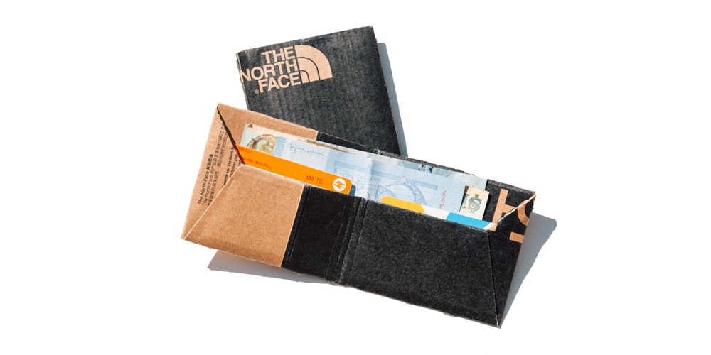 DIY Cardboard Wallet The North Face | Hypebeast