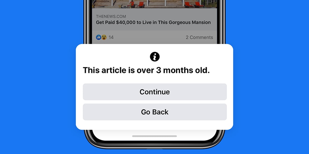 Facebook to Alert Users When Sharing Old News | Hypebeast