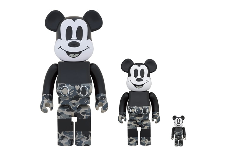 BAPE x Medicom Toy "Mickey Mouse " BE@RBRICK 100% & 400% | Hypebeast