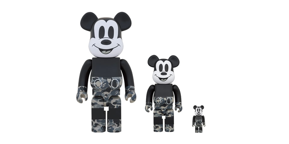 BAPE x Medicom Toy "Mickey Mouse " BE@RBRICK 100% & 400% | Hypebeast