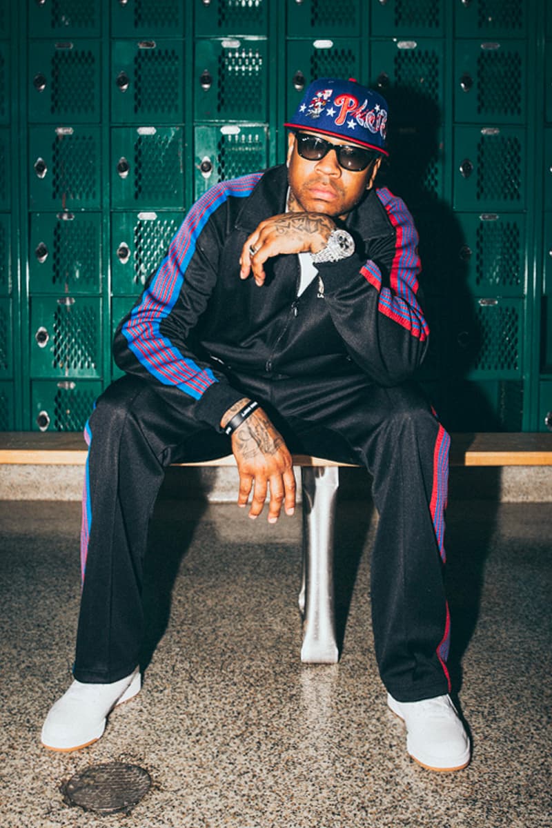 76ers x NEEDLES Tracksuit Modeled By Allen Iverson | Hypebeast