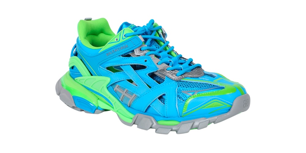 Balenciaga Track2 Blue/Green Sneakers Release | Hypebeast