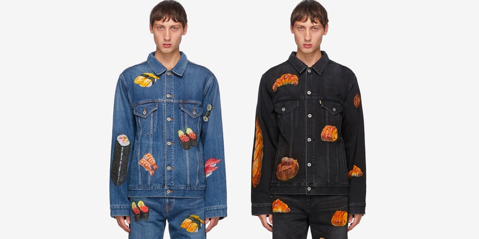 doublet Hand-Painted Denim Food Jacket | HYPEBEAST