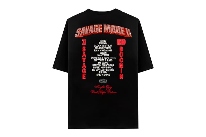 21 Savage x Metro Boomin 'Savage Mode 2' Merch | Hypebeast