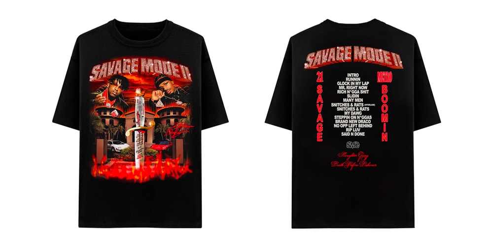 21 Savage x Metro Boomin 'Savage Mode 2' Merch | Hypebeast
