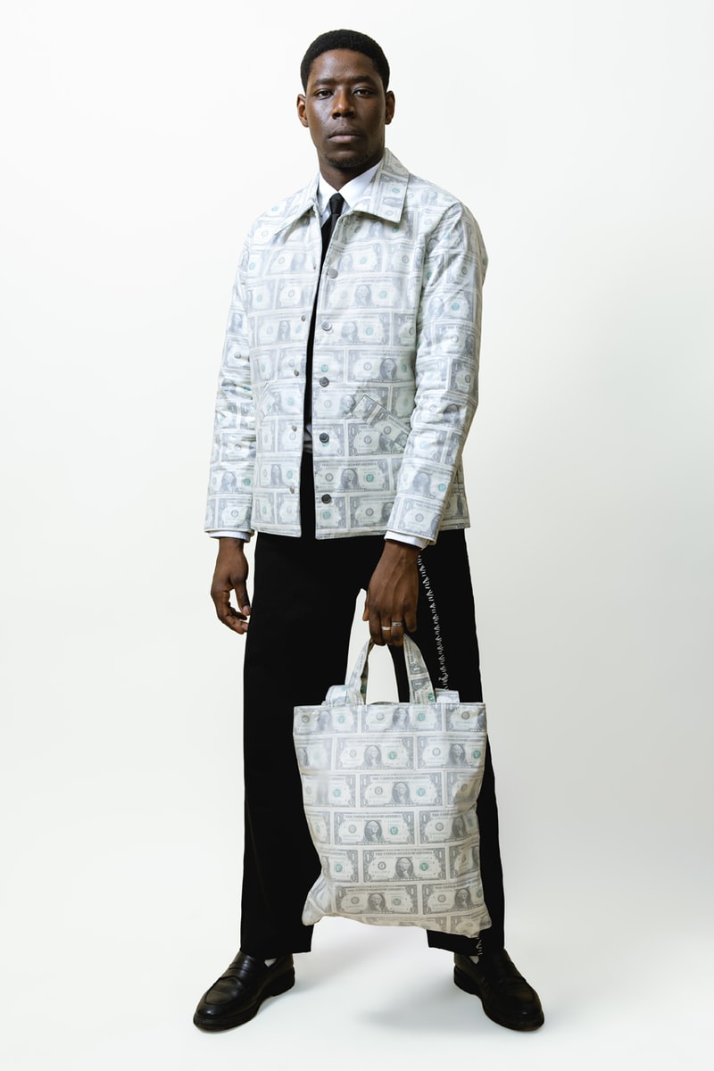 3.PARADIS Crafts Coach Jacket & Tote From Real $1 Bills | Hypebeast