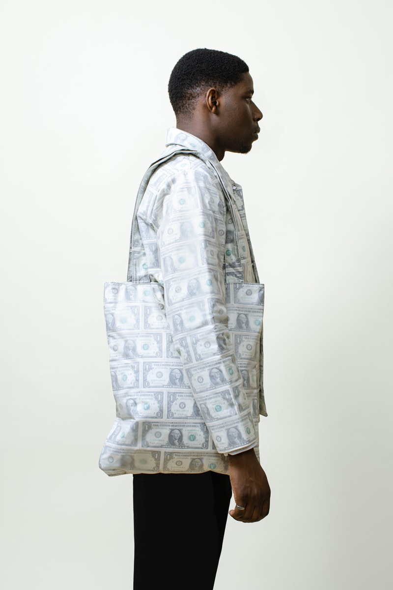 3.PARADIS Crafts Coach Jacket & Tote From Real $1 Bills | Hypebeast