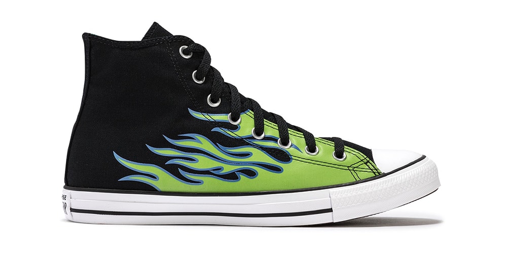 Converse Adds Neon Green Flames To Chuck Taylor All Star | Hypebeast