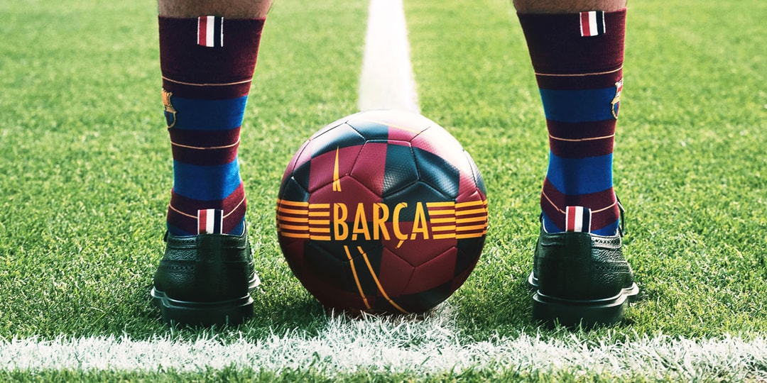 FC Barcelona Barca Foundation x Thom Browne Teaser | Hypebeast