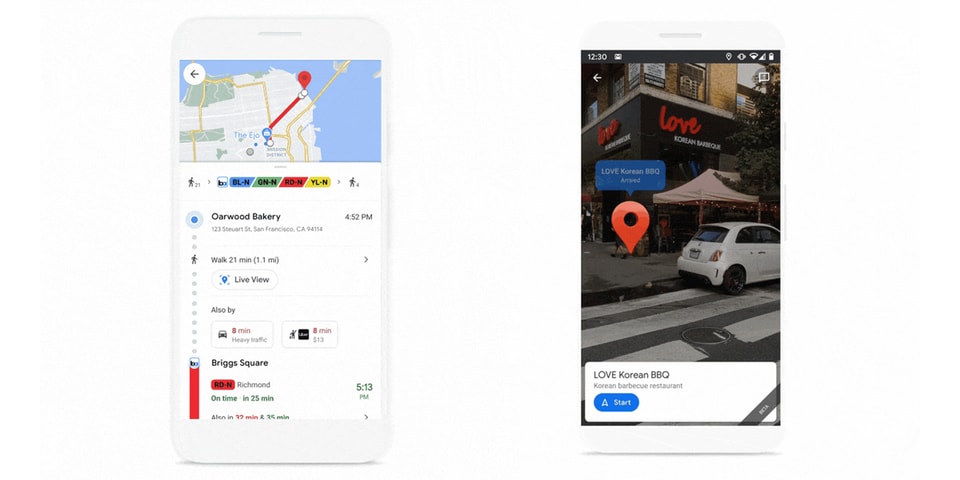 Google Maps Live View AR Landmark Feature Update | HYPEBEAST