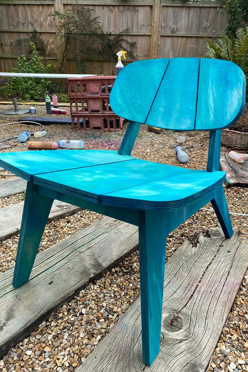 Stain Shade Hand-Dyed Plywood Chair Release | Hypebeast