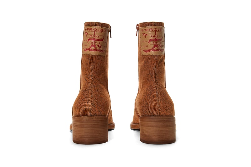 Y/Project Drops Denim Ankle Boots With Jacron Details | Hypebeast