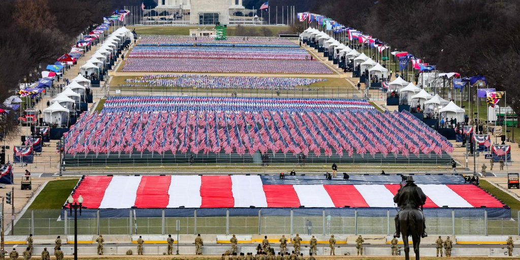 Field of Flags Installation at US Inauguration | Hypeart