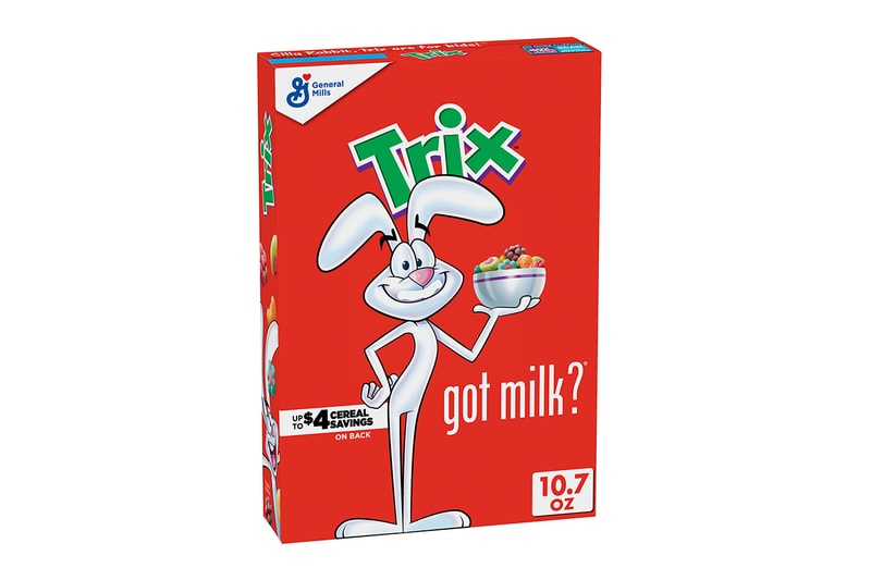 Back Of Trix Cereal Box