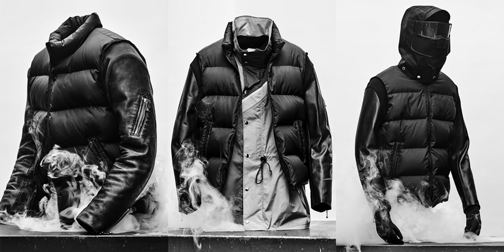 UNDERCOVER 30th Anniv. Leather Sleeve Down Jacket Details | Hypebeast