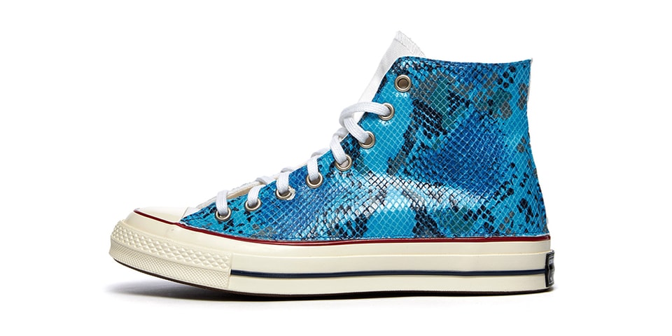 Converse Chuck 70 Hi "Enamel Blue/Print Python" | HYPEBEAST