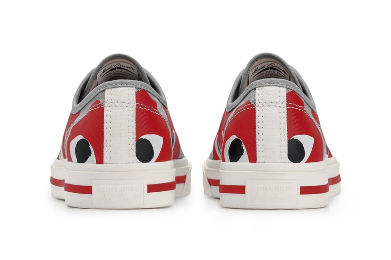 COMME des GARÇONS PLAY Jack Purcell Black Red Release | Hypebeast