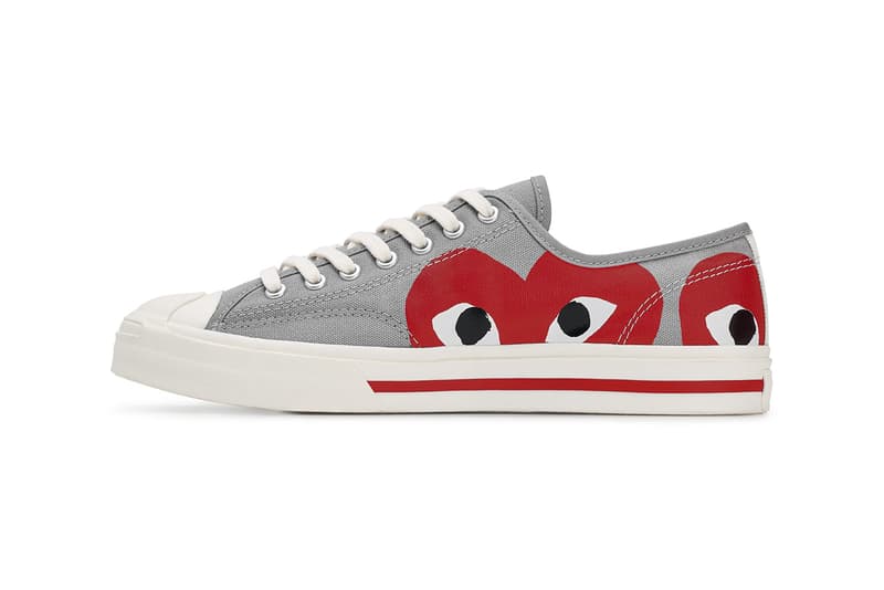 COMME des GARÇONS PLAY Jack Purcell Black Red Release | Hypebeast