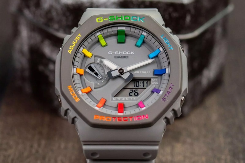 The Dial Artist x IFL Watches Rainbow CasiOak Info | Hypebeast