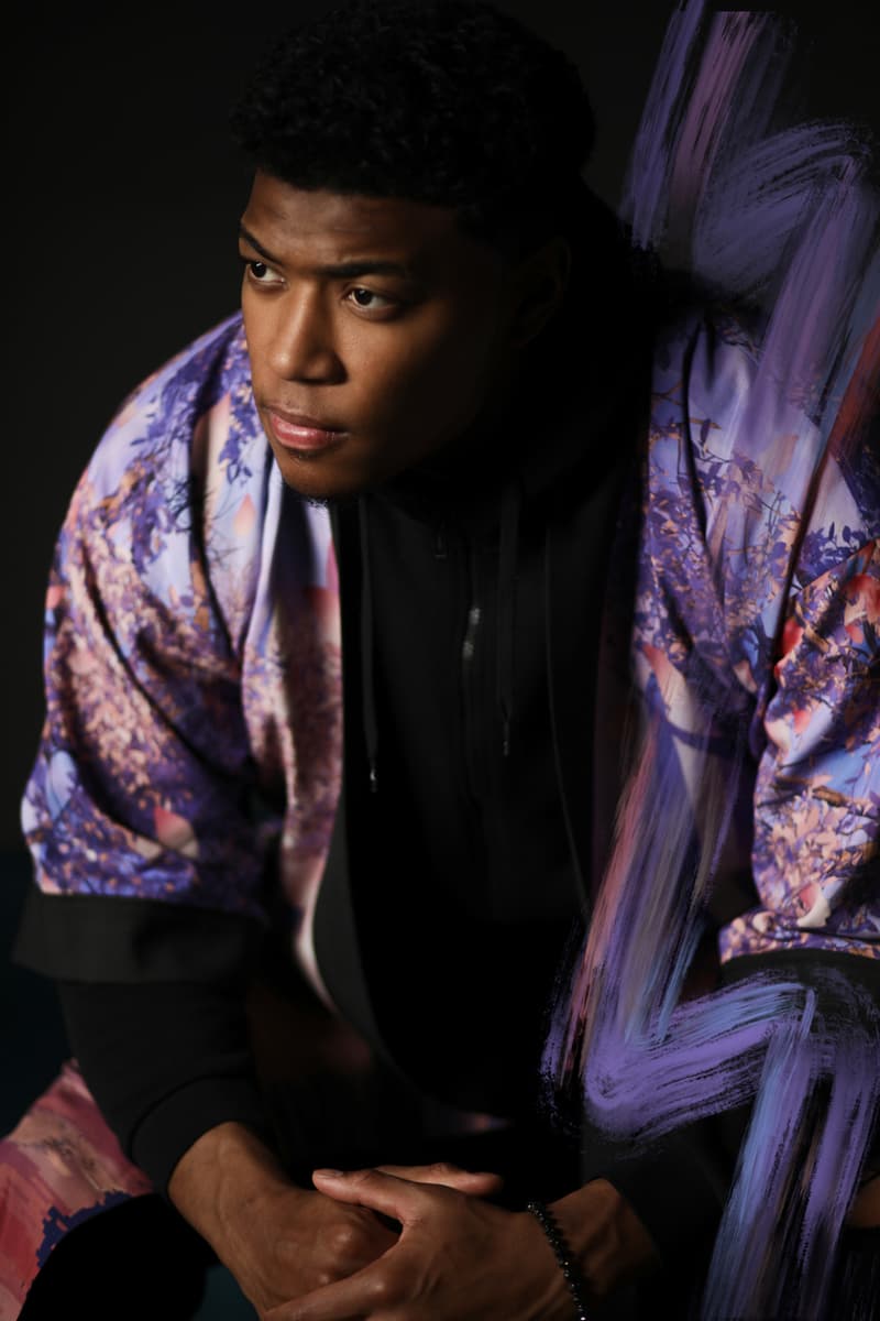 EXCLUSIVE: Rui Hachimura Black Samurai Cherry Blossom Kimono | Hypebeast