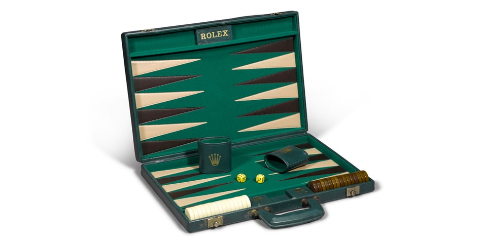 Sotheby's 1960 Rolex Leather Backgammon Set | Hypebeast