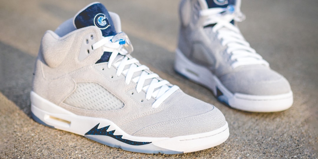 Closer Look: Georgetown Hoyas Air Jordan 5 PE | Hypebeast