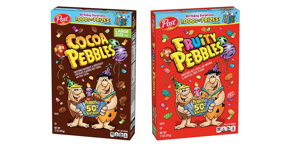 Pebbles Cereal 50th Anniversary Commemorative Box | Hypebeast