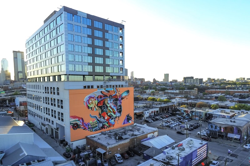 Tristan Eaton Mural at The Stack Deep Ellum | Hypebeast
