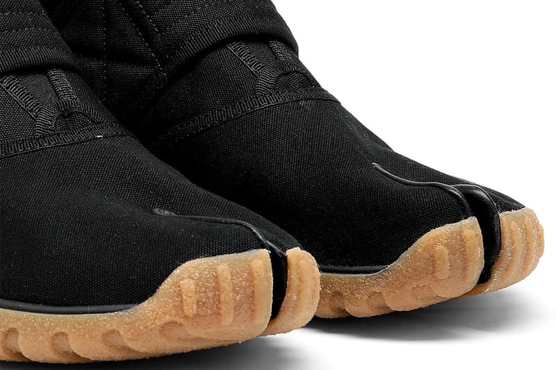 Maison Margiela Debuts Black Tabi Scuba Sneakers | Hypebeast