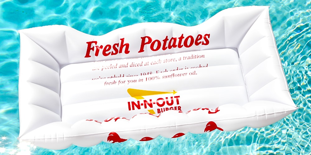 In-N-Out Burger French Fry Boat Pool Float | Hypebeast