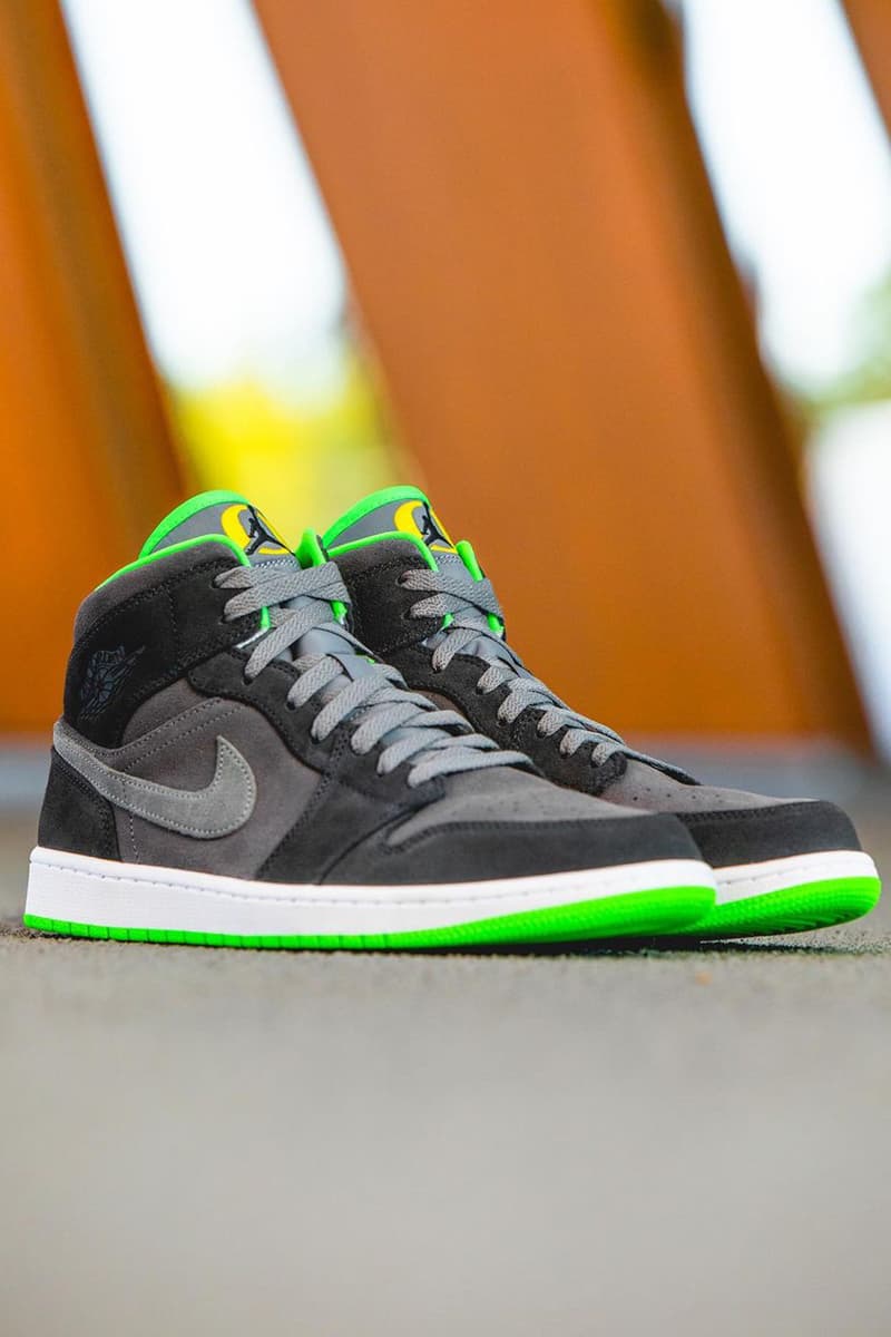 Oregon Ducks Track and Field Air Jordan 1 Mid PE | HYPEBEAST