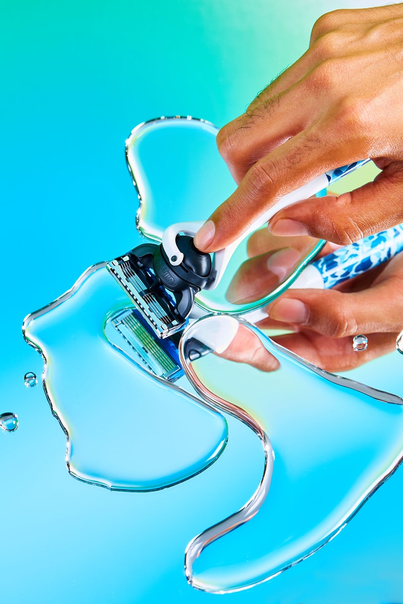 BAPE Gillette Blue Camo Razor Collaboration Lookbook | Hypebeast