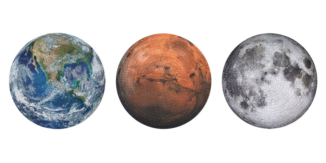 Four Point Puzzles Mars Planet Earth Moon Jigsaw | Hypebeast
