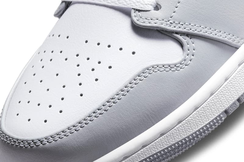 Air Jordan 1 Mid "Light Smoke Grey" Official Look | Hypebeast