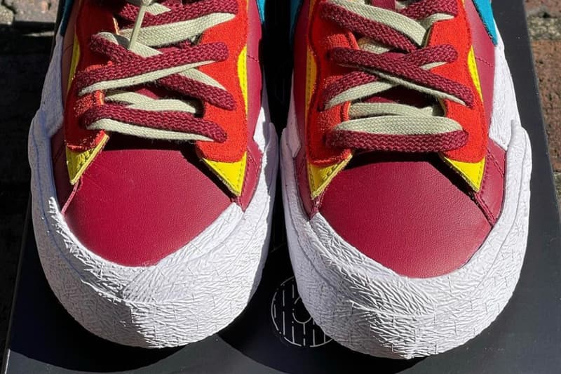 KAWS x sacai Nike Blazer Low "Team Red"/"Neptune Blue" Release Date ...