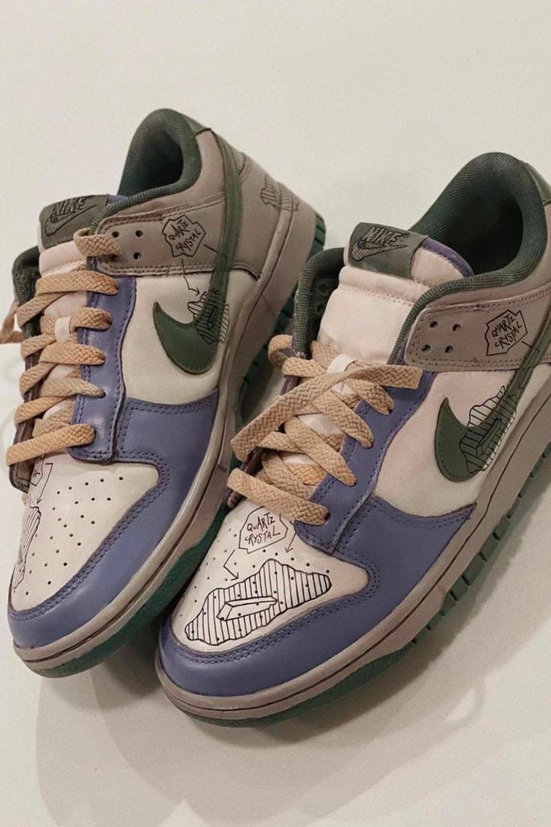 Andrew Chiou Daniel Arsham-Inspired Custom Nike Dunk Lows | Hypebeast