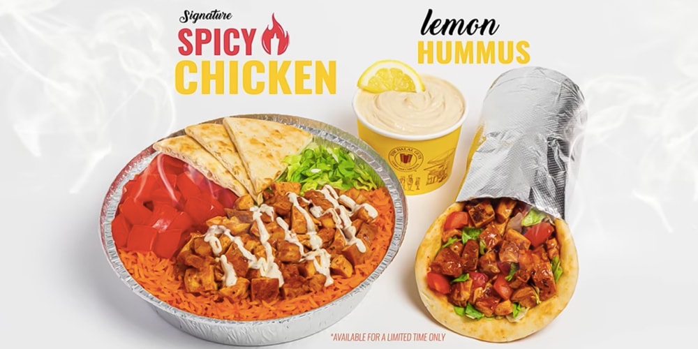 The Halal Guys Signature Spicy Chicken, Lemon Hummus Info | Hypebeast