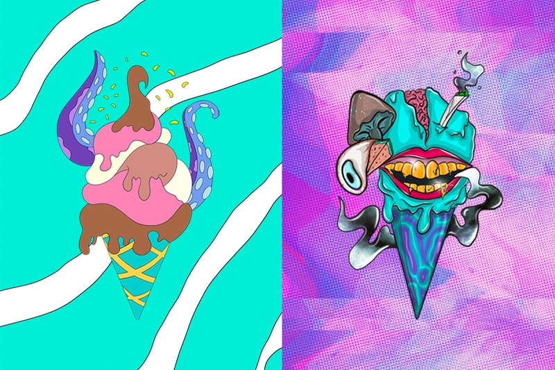 Trippy Gelato Creamery Psychedelic NFT Art | Hypebeast