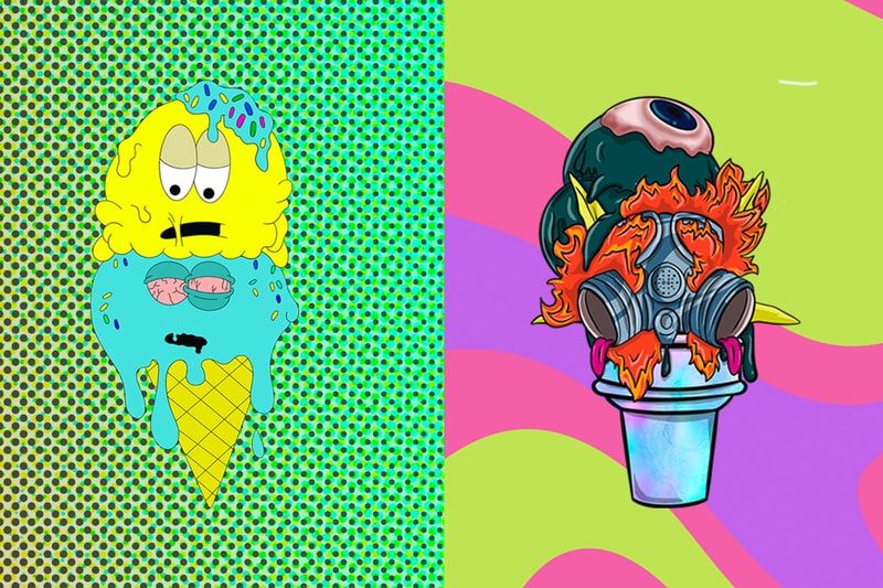 Trippy Gelato Creamery Psychedelic NFT Art | Hypebeast