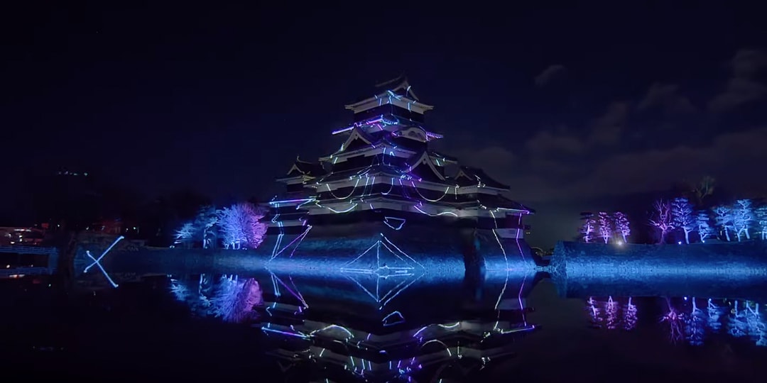 Japan's Crow Castle Presents Vivid Laser Mapping Display | Hypebeast