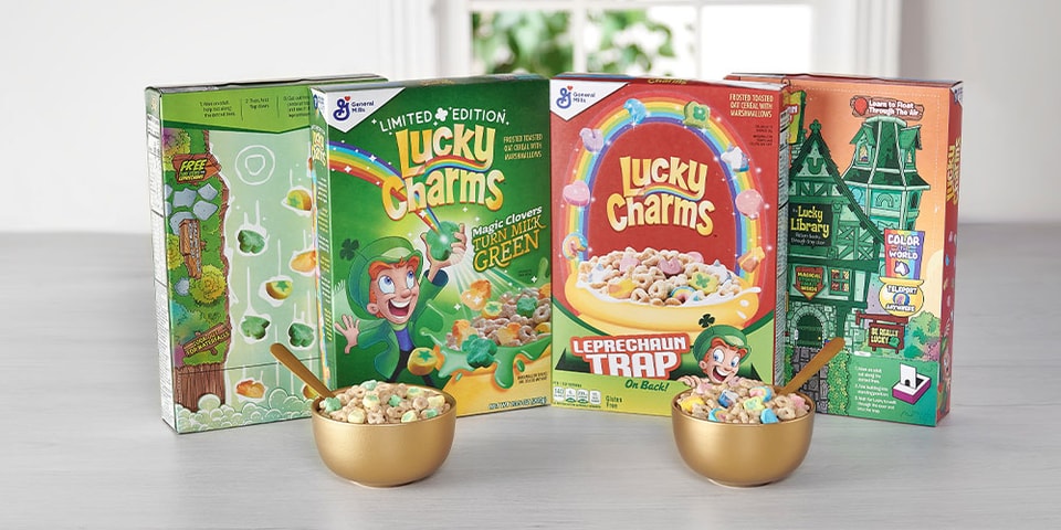 Lucky Charms Unveils St. Patrick's Day Cereals | HYPEBEAST