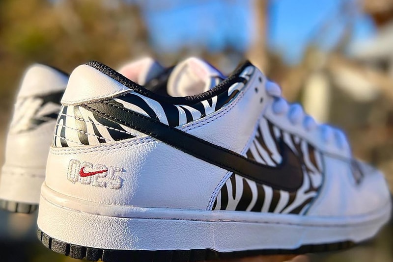 Quartersnacks Nike SB Dunk Low Reverse Zebra Release | Hypebeast