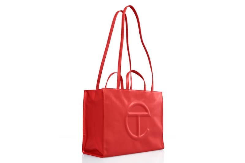 Telfar Red Collection Shopping Bags HBX Release | Hypebeast