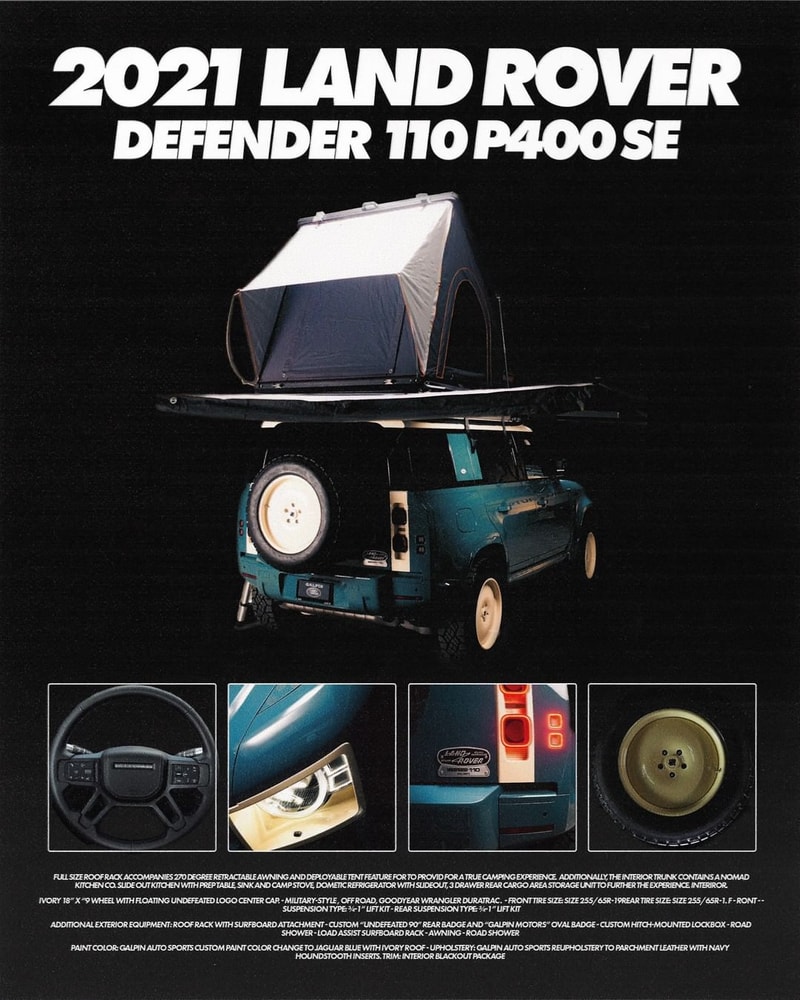 UNDEFEATED x Galpin Land Rover Defender Customs | Hypebeast